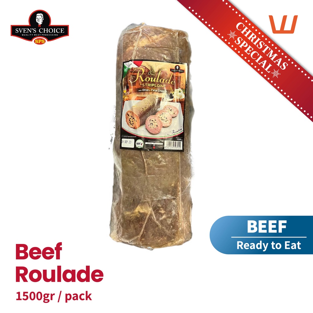 Jual Beef Striploin Roulade With Olive & Feta Cheese 1,5kg Sven's ...