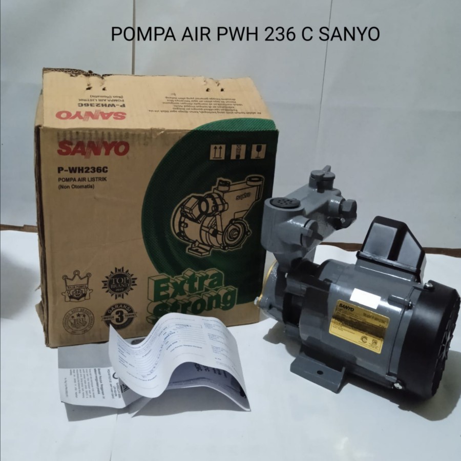 Jual POMPA AIR LISTRIK SANYO (NON OTOMATIS) SANYO P-WH236C (1 SET ...