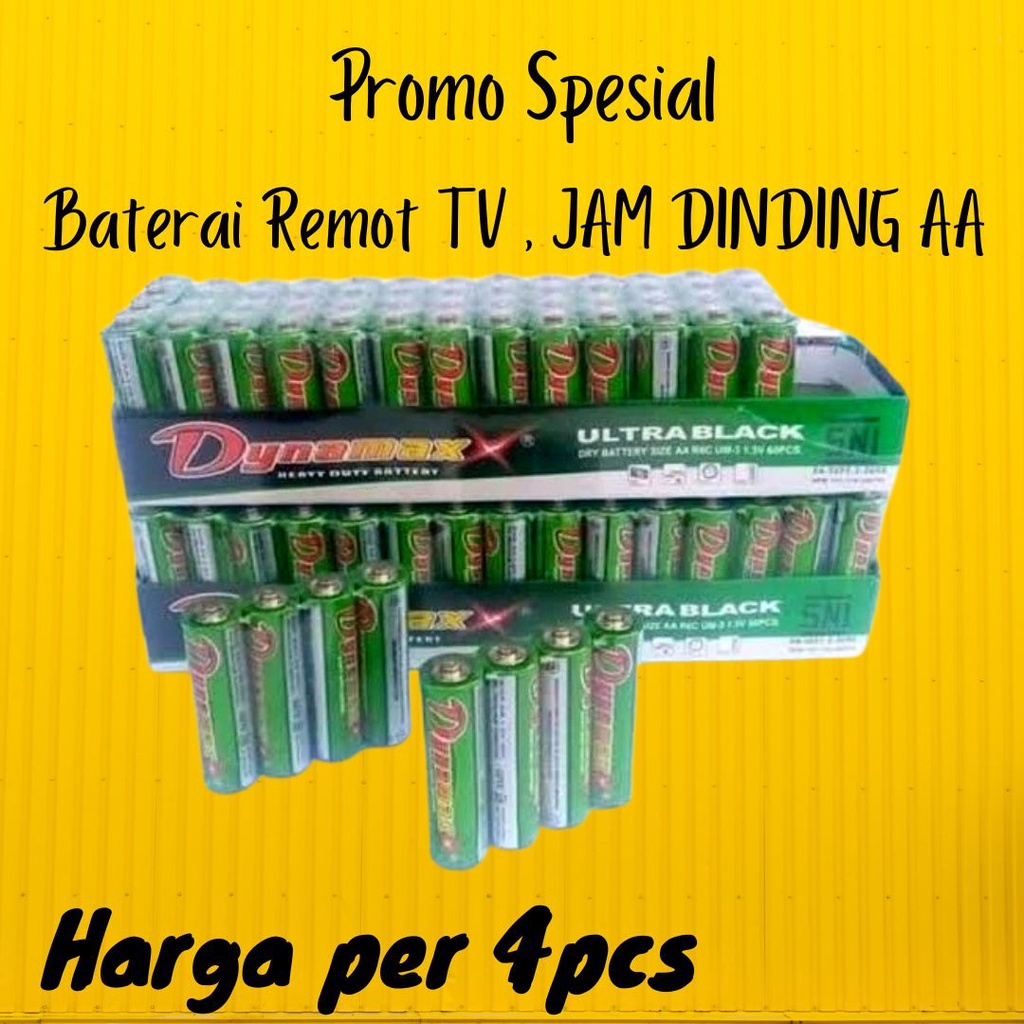 Jual BATERAI AA 1.5V untuk remot tv, jam dinding, jam beker ...