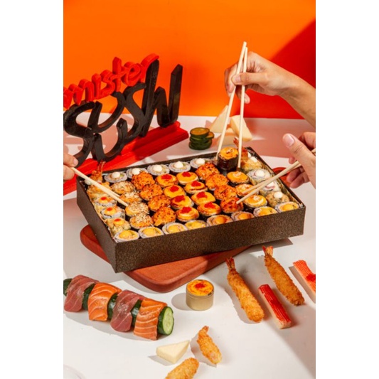 Jual Royal Package 48 pcs, SUSHI PLATTER/SUSHI BOX | Shopee Indonesia