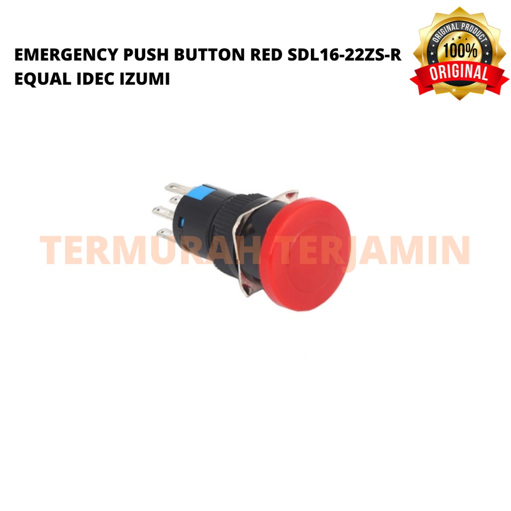 Jual EMERGENCY PUSH BUTTON RED SDL16-22ZS-R EQUAL IDEC IZUMI | Shopee ...