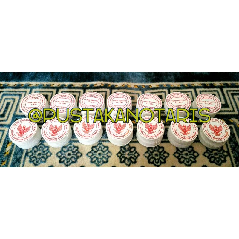 Jual Sticker Segel Akta Notaris + Sticker Segel Akta PPAT (Paket MIX ...