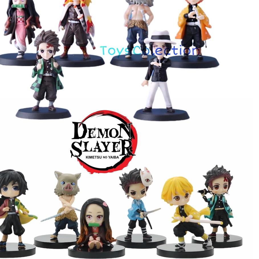 Jual ACTION FIGURE KIMETSU NO YAIBA DEMON SLAYER SET 6 PCS TANJIRO ...