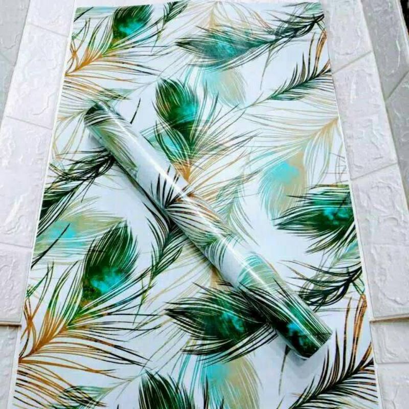 Jual Wallpaper Stiker Dinding Bulu Merak Minimalis | Shopee Indonesia