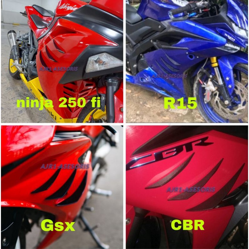 Jual winglet samping winglet sirip hiu winglet motor all Ninja,all CBR ...