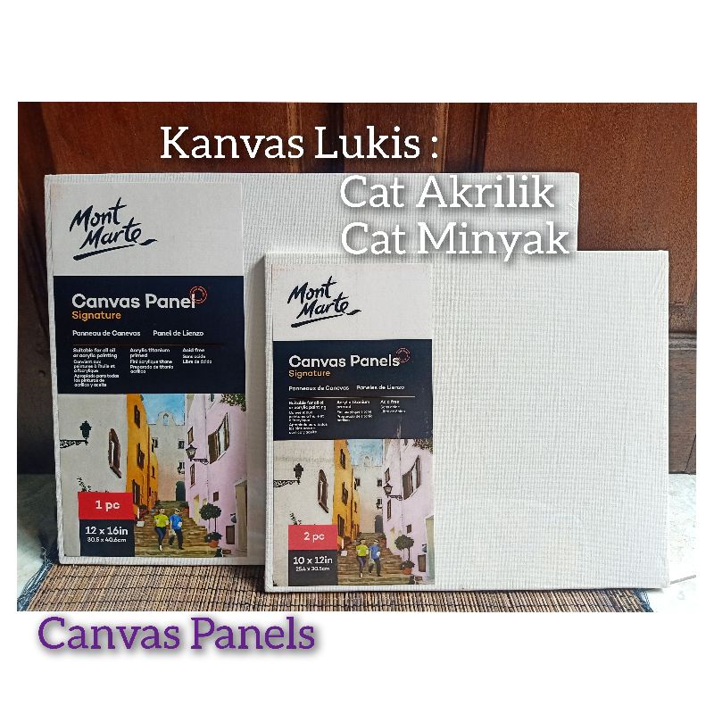 Jual Kanvas Panel Canvas Panels Mont Marte Tipis 0,25 Kanvas Lukis Cat ...