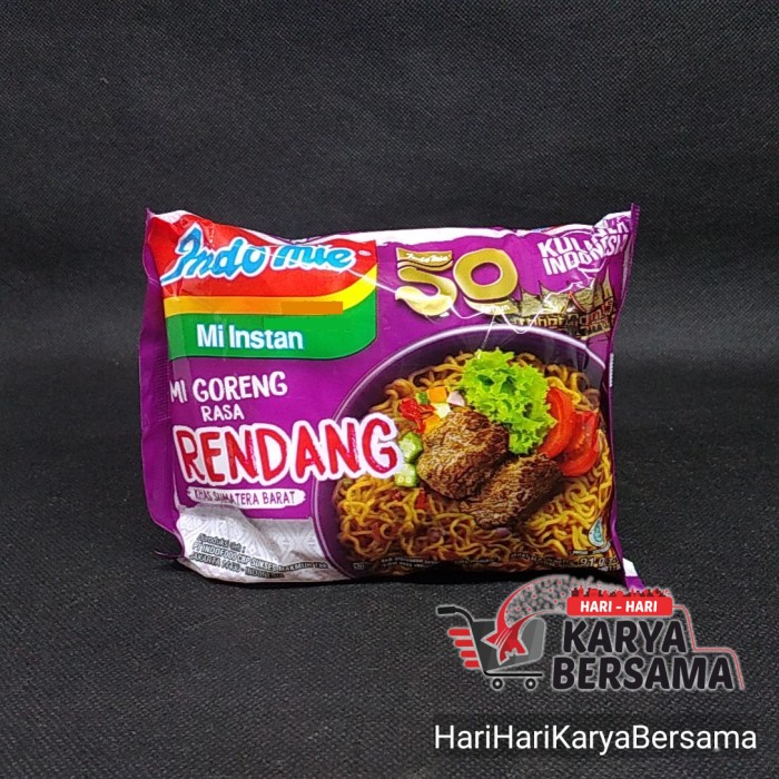 Jual PROMO INDOMIE GORENG RENDANG PEDAS MEDAN 91GR | Shopee Indonesia
