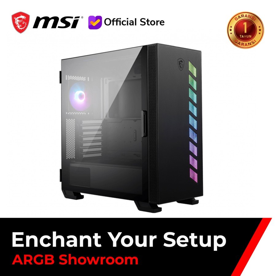 Jual Casing PC MSI VAMPIRIC 300R (ATX, Laminated Tempered Glass ...