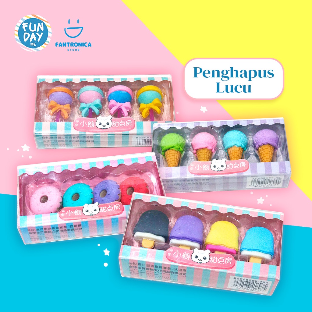 Jual Fancy Eraser / Penghapus Lucu / Penghapus pensil ice cream ...