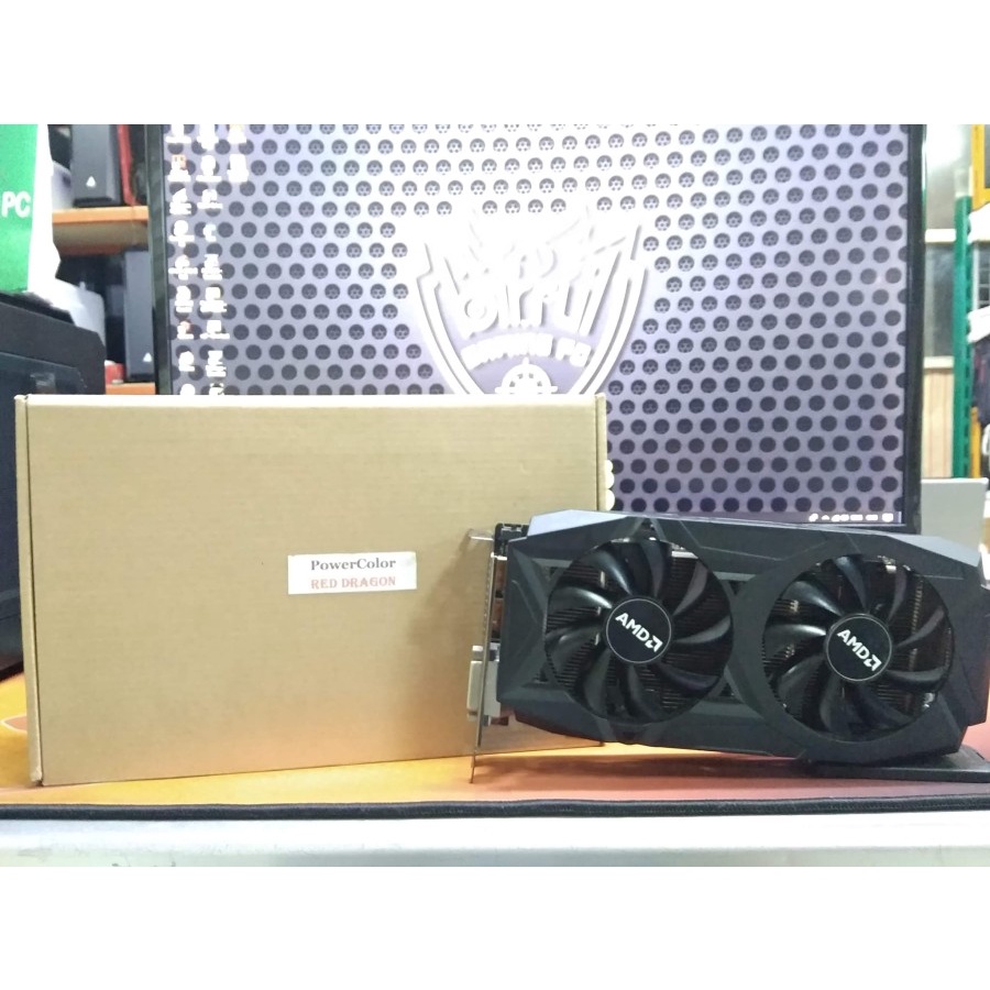 Jual VGA AMD POWERCOLOR RED DRAGON RX 580 8GB GDDR5 256Bit DUS COKLAT ...