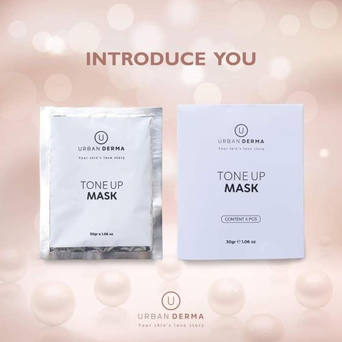 Jual [BPOM] Tone Up Mask Urban Derma / masker whitening penghilang flek ...