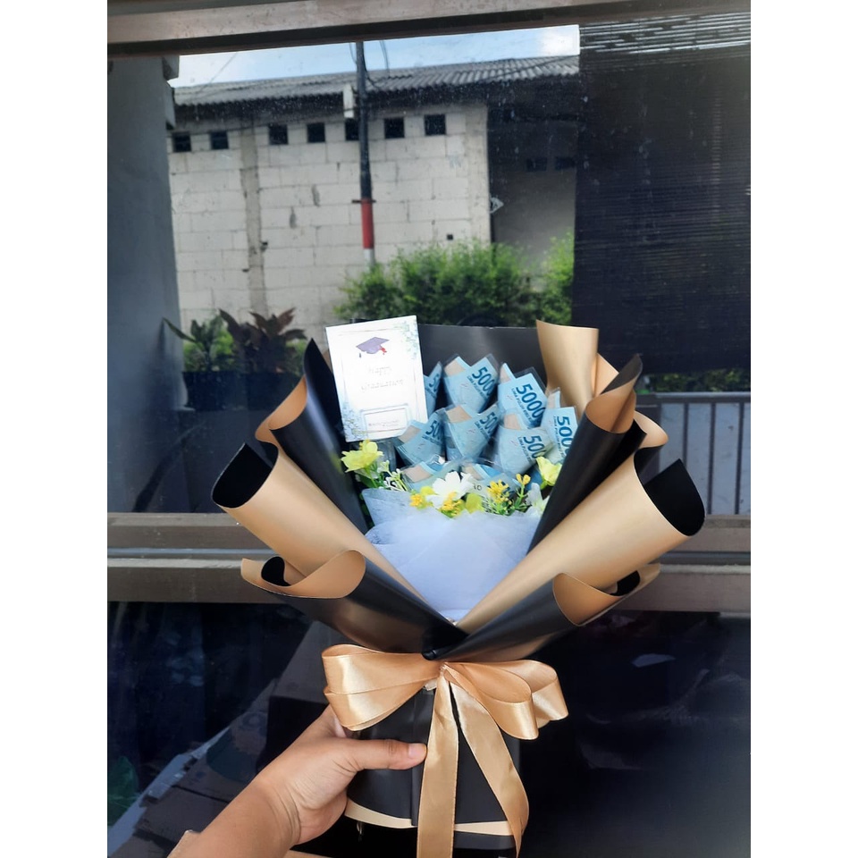 Jual Buket Uang Ukuran Small isi 400K-1jt / Money Bouquet / Buket Uang ...