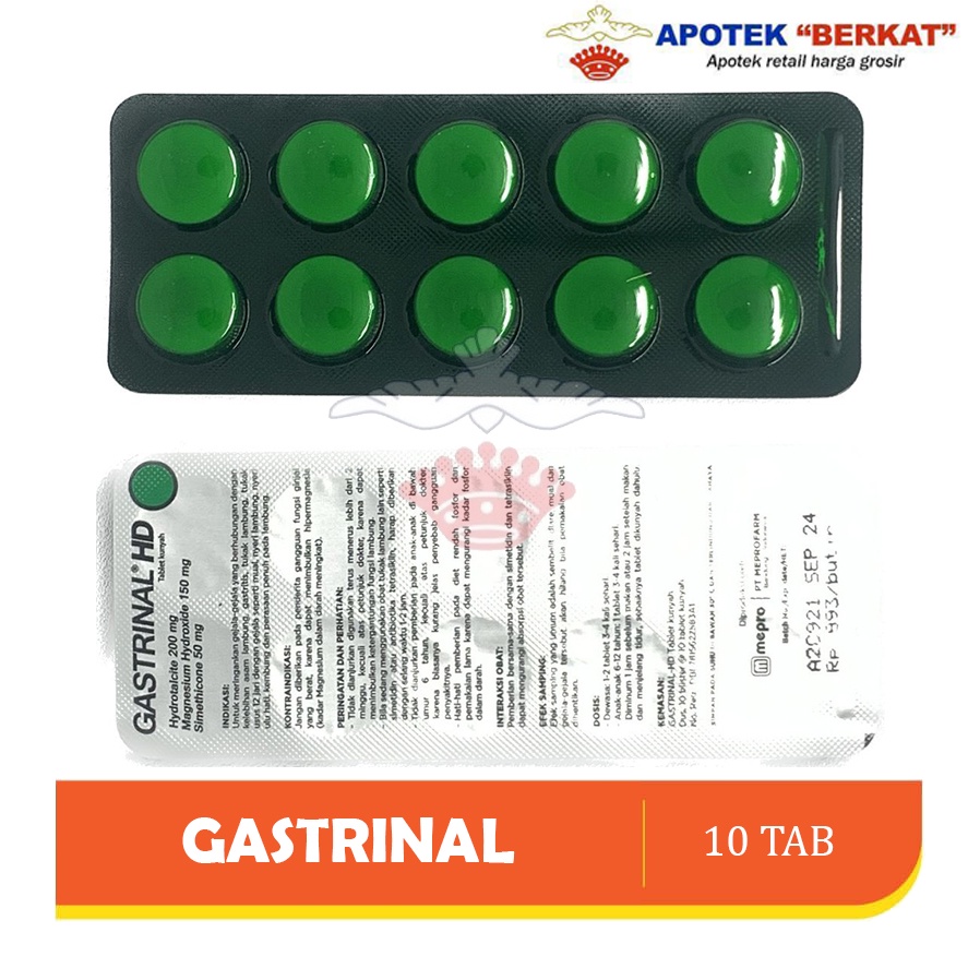 Jual Gastrinal Tablet Kunyah 10 TAB / Strip | Shopee Indonesia