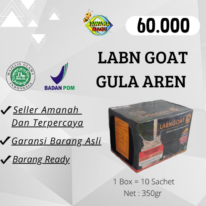 Jual susu murni asli 100% labn goat gula aren 250gr obat osteoporosis ...
