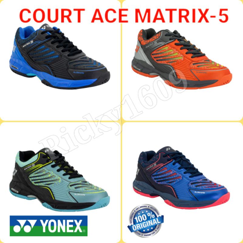 Jual SEPATU BADMINTON YONEX COURT ACE MATRIX 5 - TRU CUSHION - TRU ...