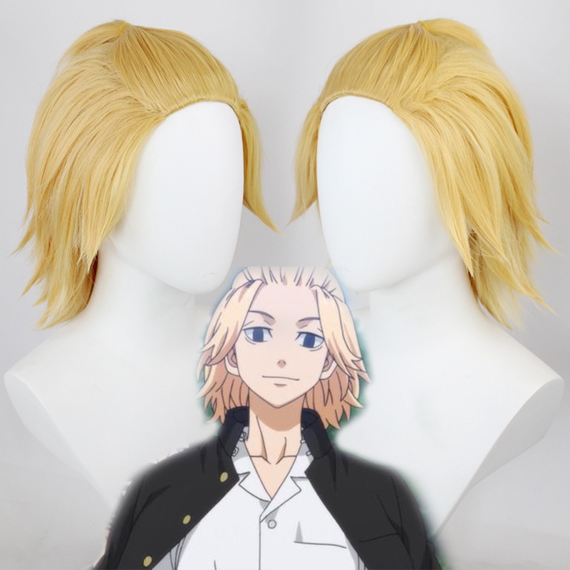 Jual LOL-86 wig mikey manjiro sano tokyo revengers rambut palsu cosplay ...
