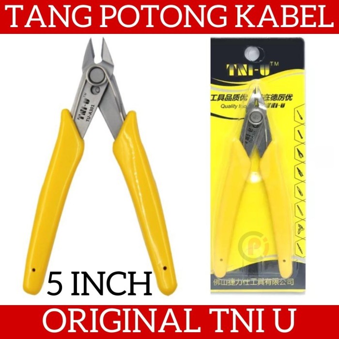 Jual TNI-U TU A301 Tang Potong 5 inch Diagonal Pliers Cable Cutting ...