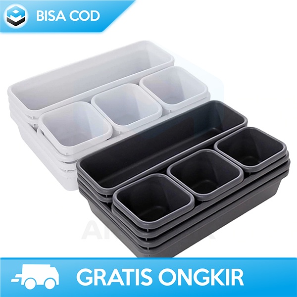 Jual SEKAT ORGANIZER SET KOTAK PEMBATAS LACI PENYIMPANAN MUDAH DIATUR 8 ...