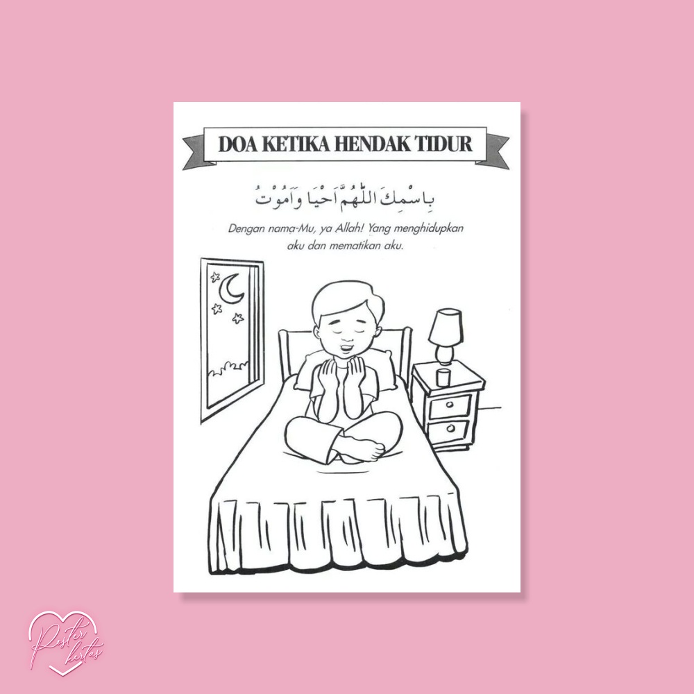 Jual LEMBAR SKETSA KERTAS GAMBAR BELAJAR MEWARNAI COLOURING ANAK TK ...
