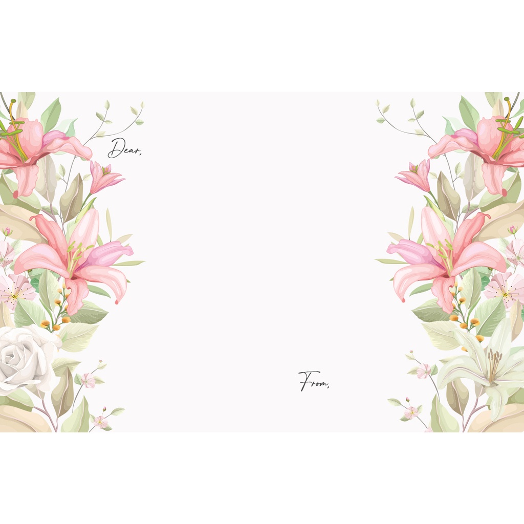 Jual IDNPRINT - kartu ucapan motif bunga ulang tahun lucu estetik ...