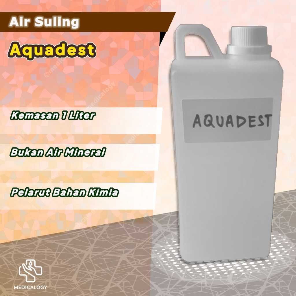Jual Aquadest Kemasan 1 liter | Shopee Indonesia