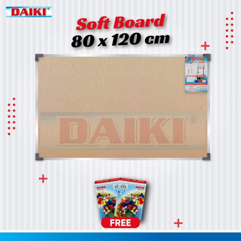 Jual Softboard / Papan mading classic DAIKI Uk 80x120 Cm | Shopee Indonesia