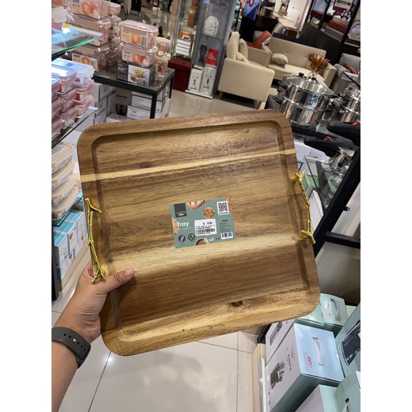 Jual INFORMA TRAY NAMPAN SAJI MAKANAN NAMPAN KAYU | Shopee Indonesia