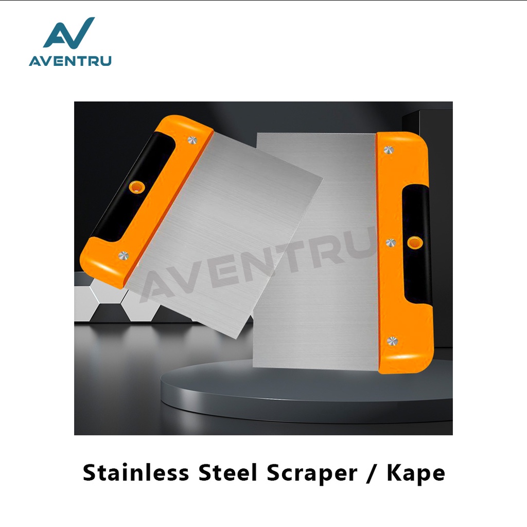 Jual Kape Kapi Skrap Scraper Pisau Dempul Spatula Cat Besi Stainless ...