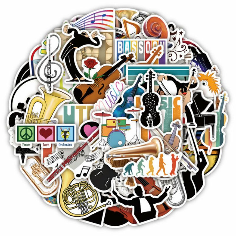 Jual Stiker Laptop Aesthetic Musik Pack Style 260198- Stiker Aesthetic ...