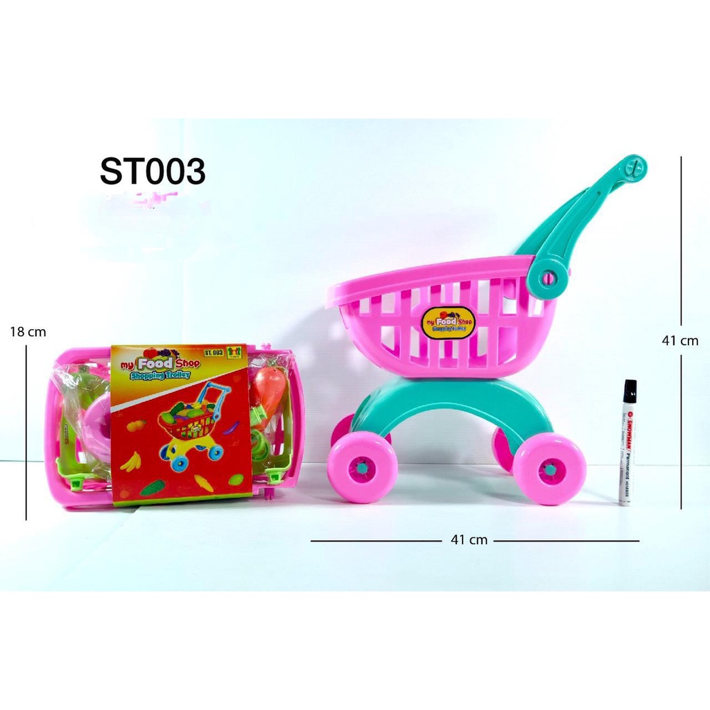 Jual Mainan Anak Shopping Trolley : My Food Shop | Shopee Indonesia