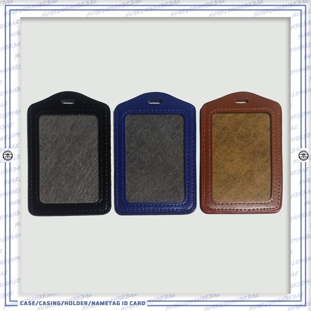 Jual CASE / CASING / HOLDER / TEMPAT ID CARD KULIT IMITASI | Shopee ...