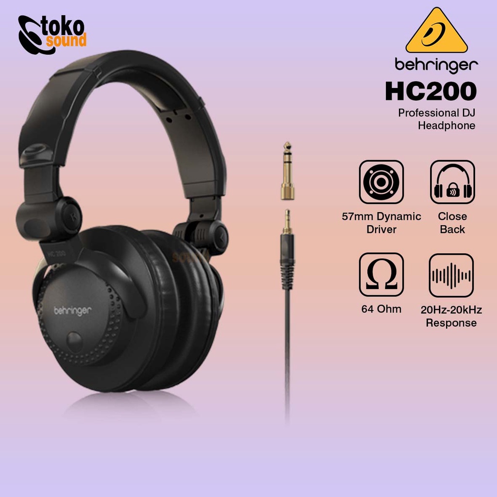 Jual Behringer HC200 HC 200 - Professional DJ Headphones | Shopee Indonesia