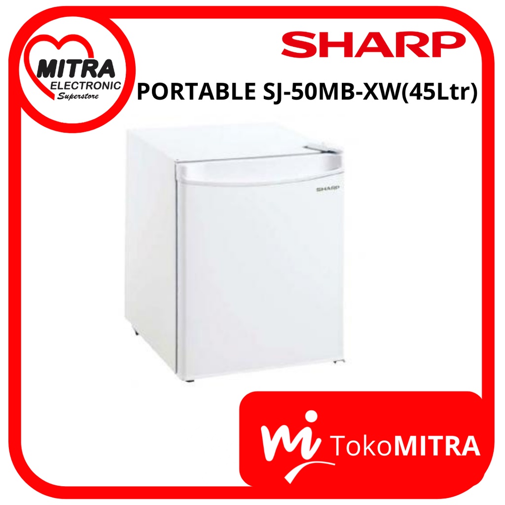 Jual LEMARI ES 1 PINTU PORTABLE SHARP SJ-50MB-XW(45Ltr) | Shopee Indonesia