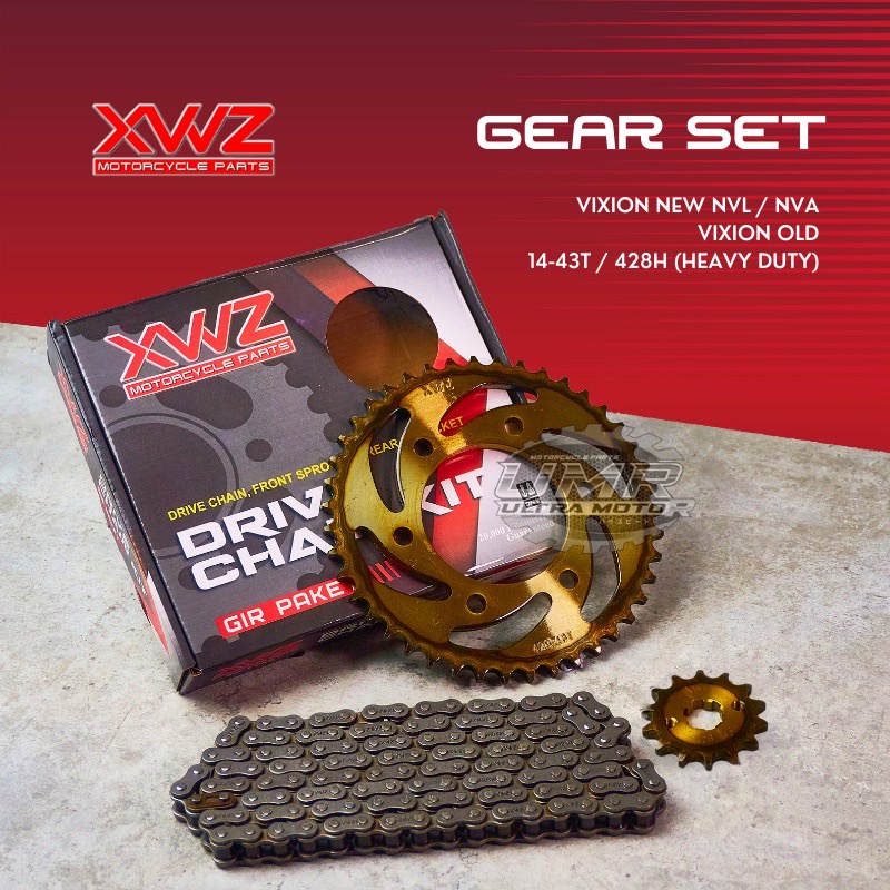 Jual GEAR GIR SET GIR PAKET VIXION NEW NVL NVA VIXION OLD XWZ | Shopee ...