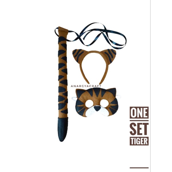 Jual bando harimau, topeng harimau, ekor harimau | Shopee Indonesia