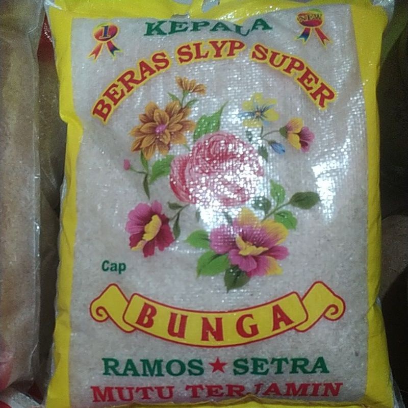 Jual Beras Slyp Super Bunga 5 kg | Shopee Indonesia