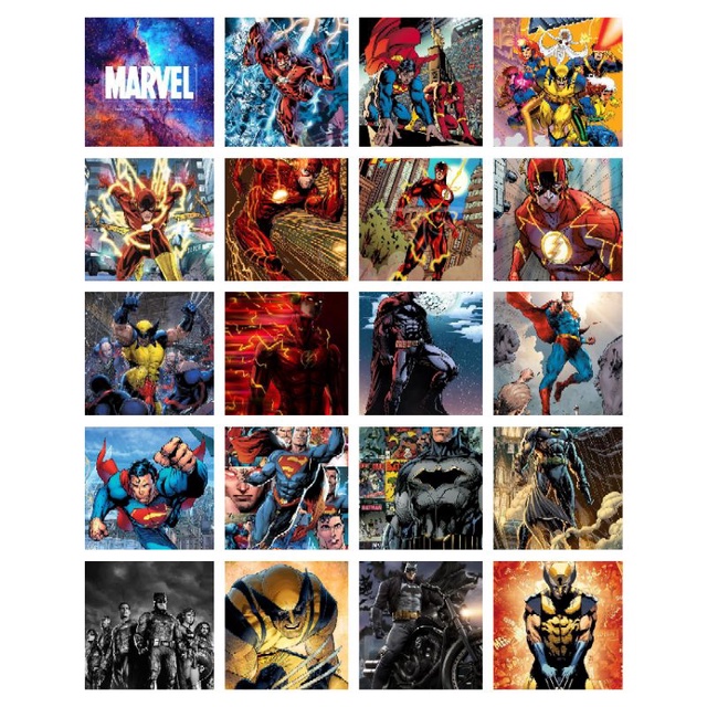 Jual POSTER DINDING AESTHETIC TEMA MARVEL SUPER HEROES UKURAN A5 GET 20 ...