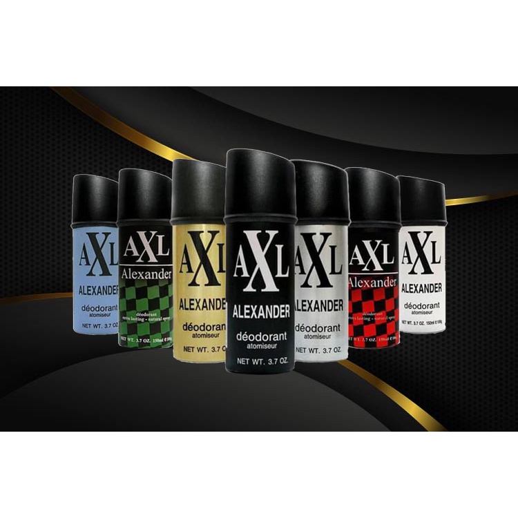 Jual AXL ALEXANDER DEODORANT SPRAY 150ML | Shopee Indonesia