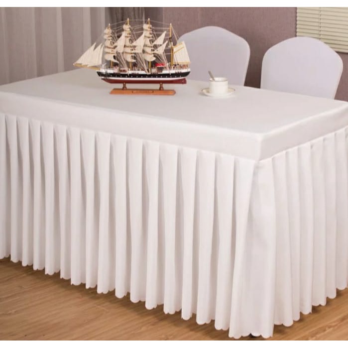 Jual DEKORASI MEJA/SKRITING MEJA/ROK MEJA REMPEL RUMBAI MEJA COCOK ...