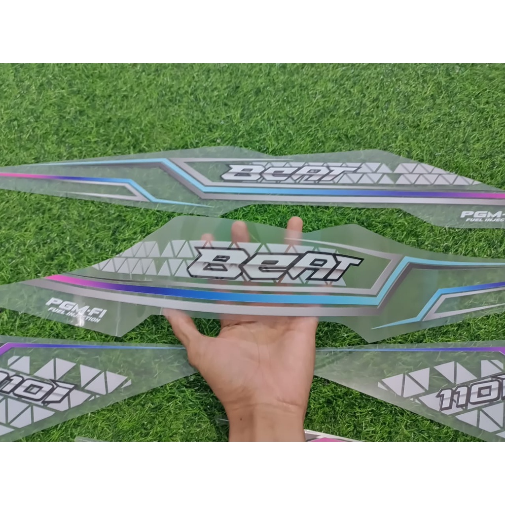 Jual STRIPING BEAT NEW 2018 COSTUM TRANSPARAN RAINBOW | Shopee Indonesia