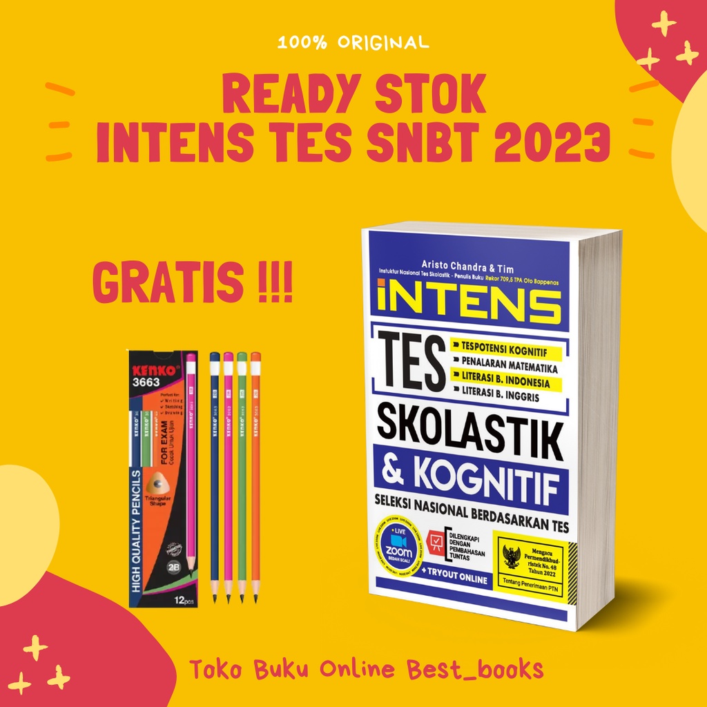Jual BUKU INTENS MATERI TES SKOLASTIK & KOGNITIF TERUPDATE / SNBT 2023 ...