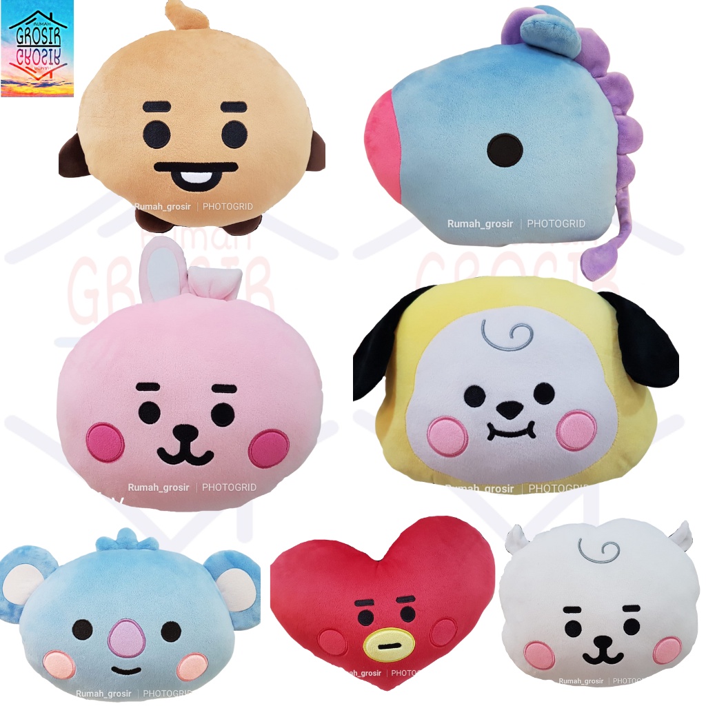 Jual Bantal Boneka Baby Chimmy Cooky Tata Rj Mang Koya BTS Ukuran Kecil ...