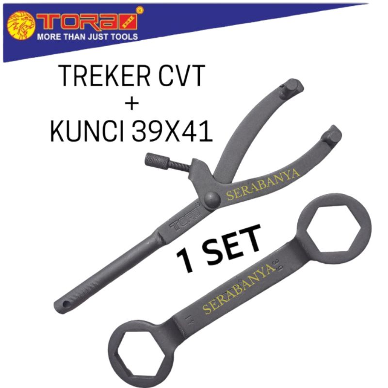 Jual 1 SET KUNCI TREKER CVT + KUNCI MUR KOPLING 39x41 | ENGINE BLOCK WRENCH & FLYING WHEEL PLIER ...