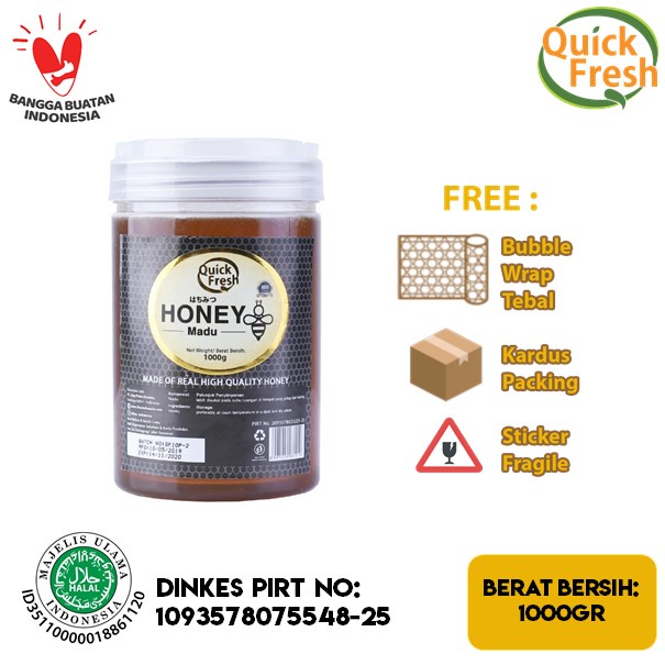 Jual Quick Fresh Honey / Madu Murni Asli 1 kg (Bucket Plastik) | Shopee ...