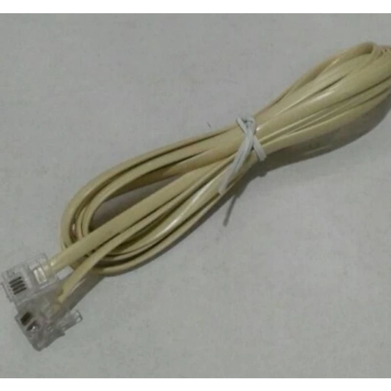 Jual KABEL LINE TELEPON 5METER SIAP PAKAI | Shopee Indonesia