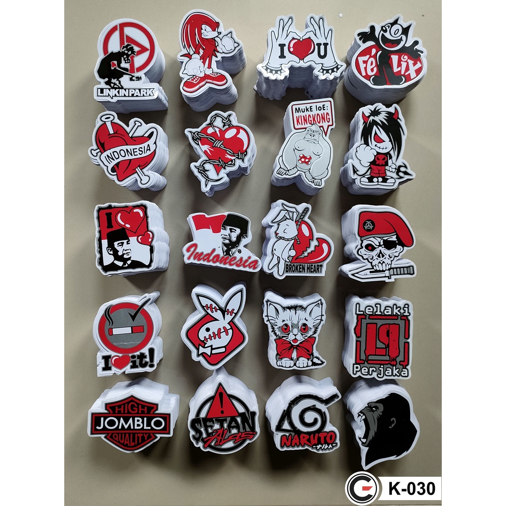 Jual STICKER PACK ISI 20 pcs. STIKER KARAKTER , STIKER UNIK, STICKER ...