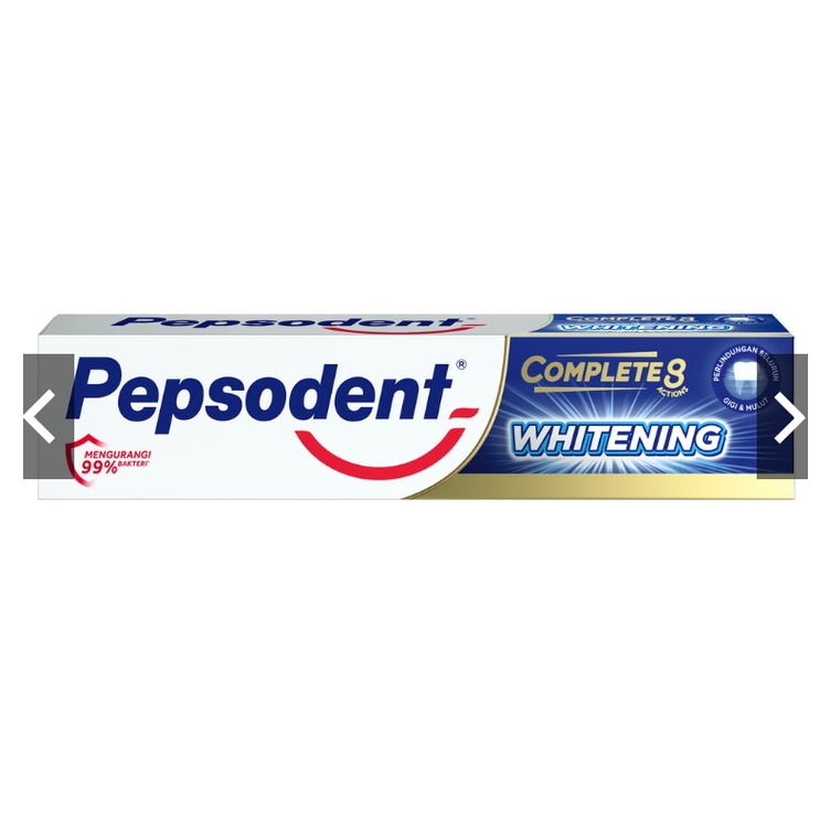 Jual Pepsodent Pasta Gigi Complete 8 Plus Whitening 75 gr | Shopee ...