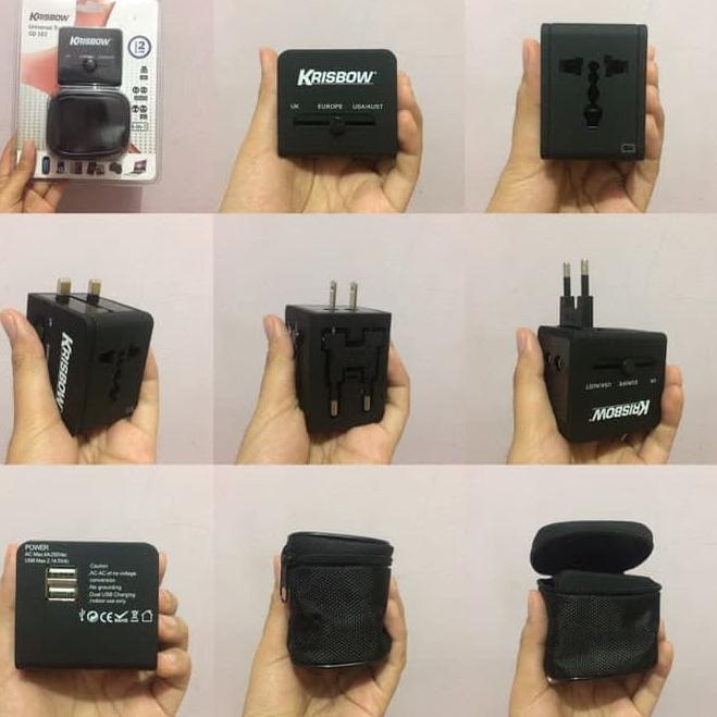 Jual Action Now--ACE KRISBOW UNIVERSAL TRAVEL ADAPTER USB / CONVERTER ...