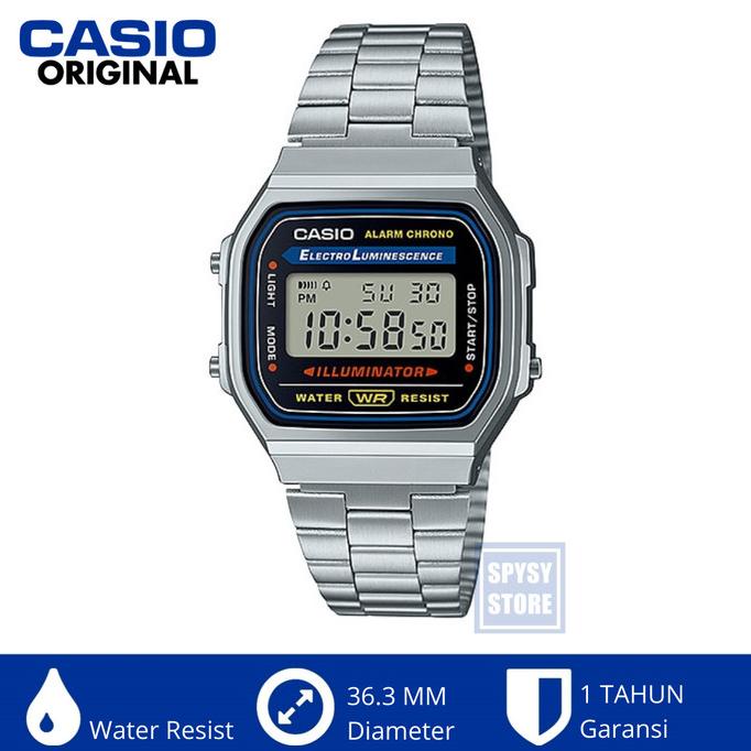 Jual Casio Original A168 a168wa Jam Tangan Digital Stainless Model Unisex | Shopee Indonesia