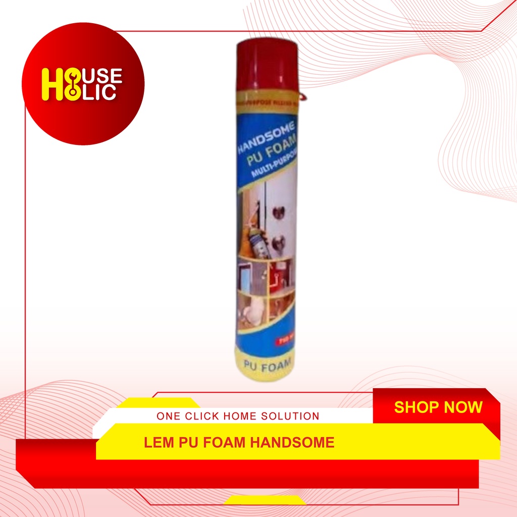 Jual Handsome Lem Pu Foam Sprayer 750 ML Sealant Spray Multi Purpose ...